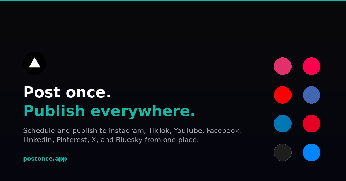 PostOnce - Post once. Publish everywhere.